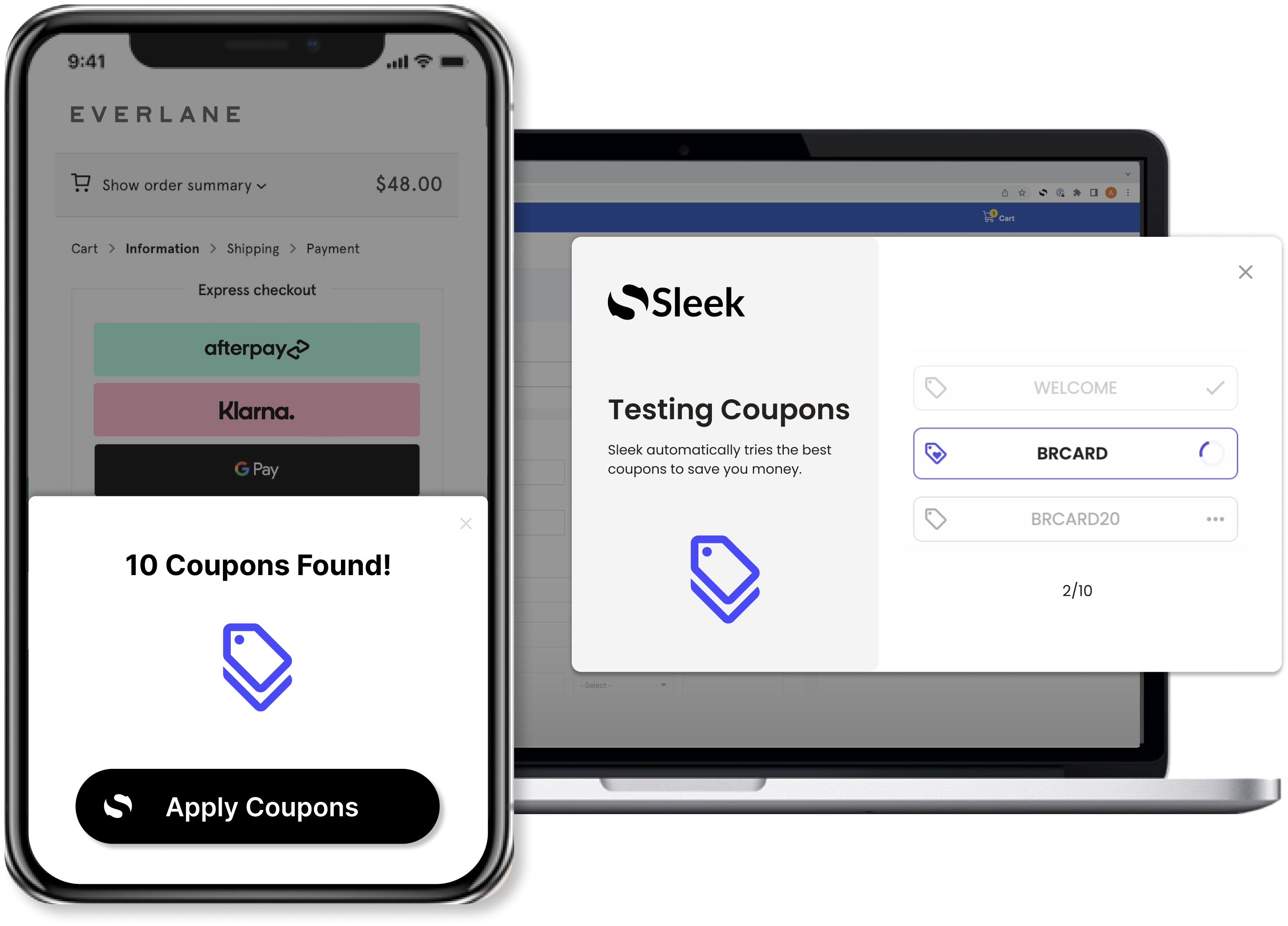 Sleek | Rewards, Seamless Checkout, and Coupons